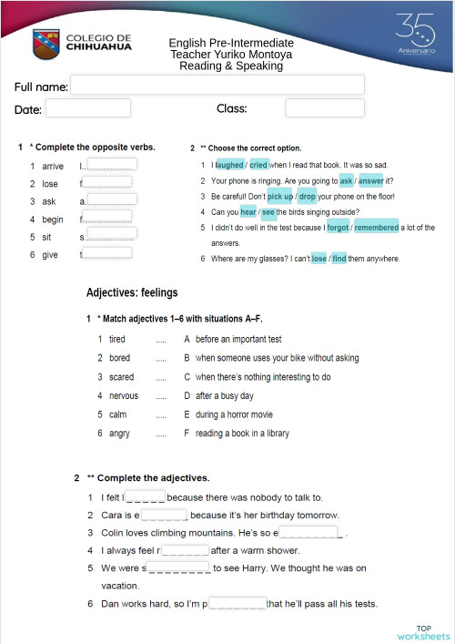 Time expressions 1 - present simple and continuous. Interactive ...