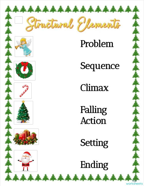 Structural Elements: Matching. Interactive worksheet | TopWorksheets
