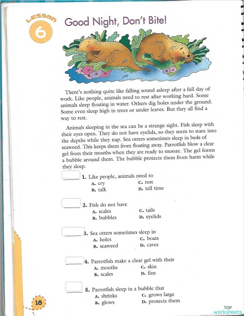 READING FACTS 2. Interactive worksheet | TopWorksheets