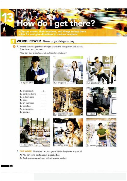 unit 13- how do i get there. Interactive worksheet | TopWorksheets