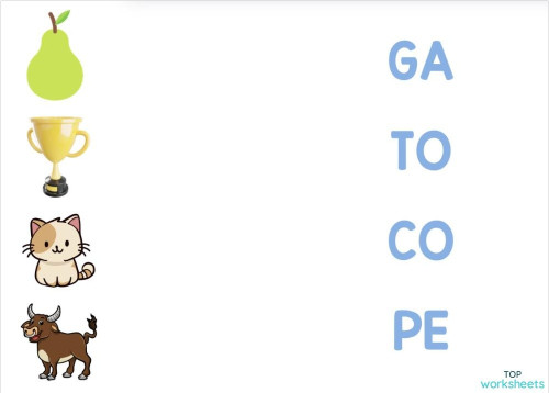 sonido inicial. Ficha interactiva | TopWorksheets