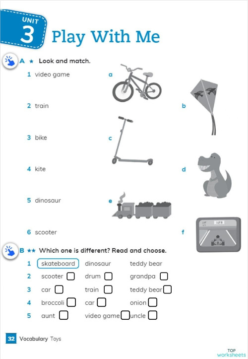 GS1.Unit 3.Vocabulary. Interactive worksheet | TopWorksheets