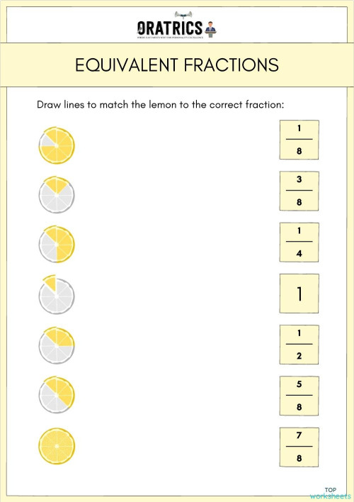 Grade 4 Page 20 (Practice Equivalent Fractions). Interactive worksheet ...
