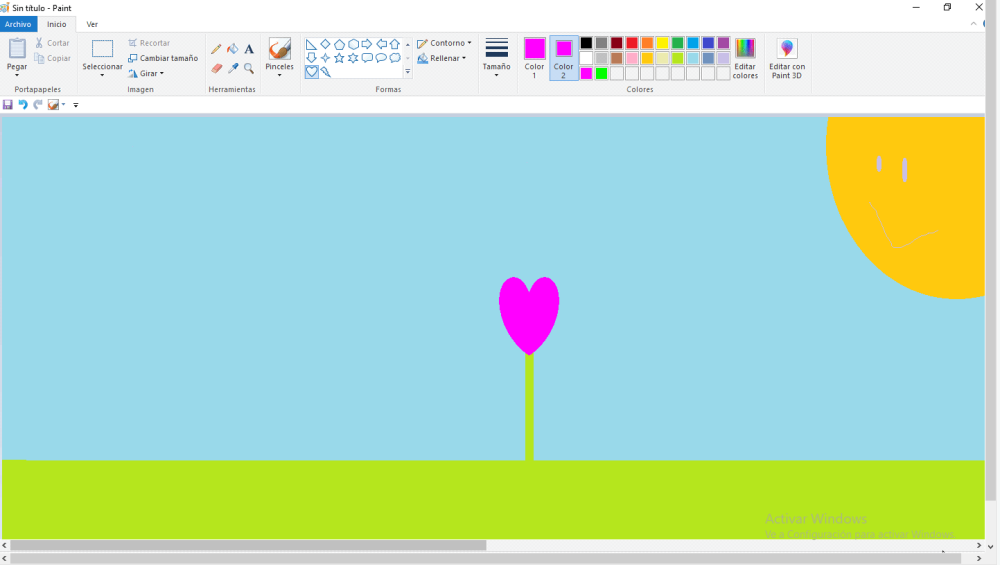 Paint- 1 A - FLOR - TRABAJOS. Ficha interactiva | TopWorksheets