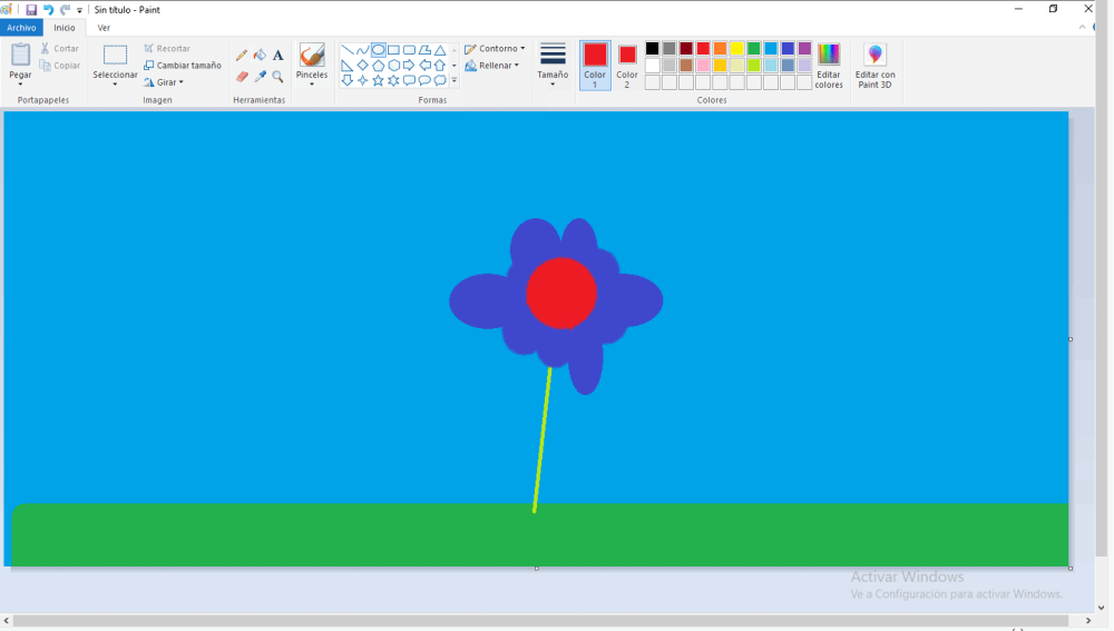 Paint- 1 A - FLOR - TRABAJOS. Ficha interactiva | TopWorksheets