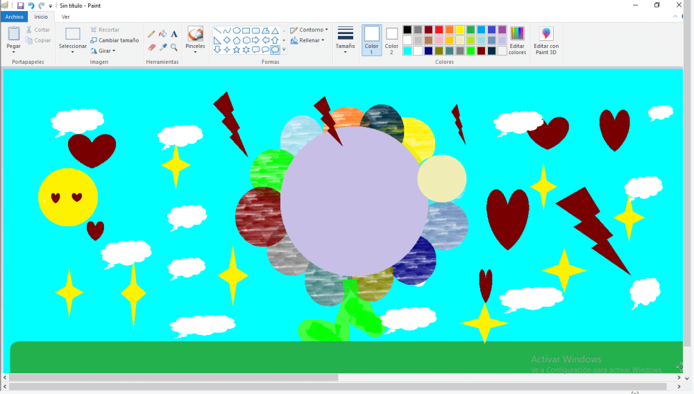 Paint- 1 A - FLOR - TRABAJOS. Ficha interactiva | TopWorksheets