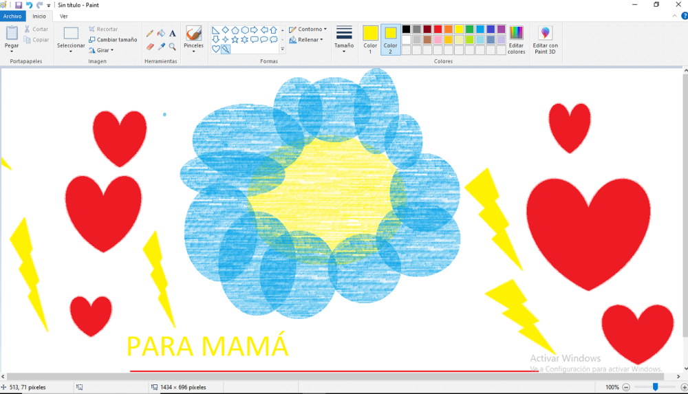 Paint- 1 A - FLOR - TRABAJOS. Ficha interactiva | TopWorksheets