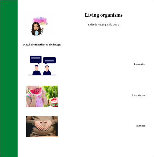 Living organisms. Interactive worksheet | TopWorksheets