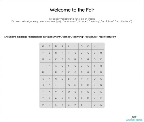 Welcome to the Fair. Interactive worksheet | TopWorksheets
