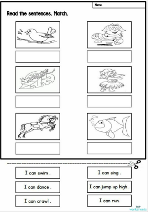 Read the sentences. Match. Interactive worksheet | TopWorksheets