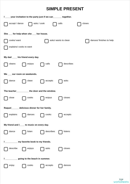 Writing Test. Interactive worksheet | TopWorksheets