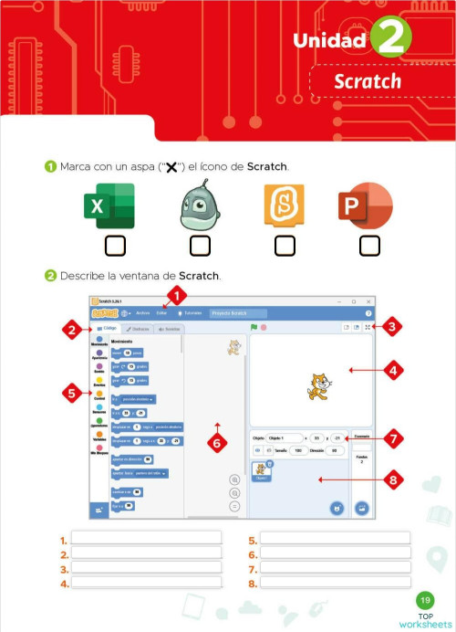 Página 19 - Scratch. Ficha interactiva | TopWorksheets