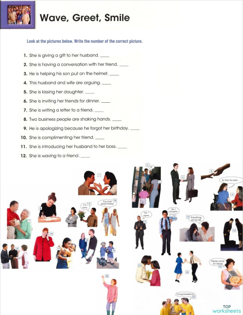 Wave, Greet, Smile Beginner Workbook All Activities. Interactive ...