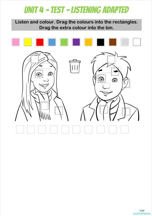 2º Unit 4 - LISTENING (ADAPTED). Interactive worksheet | TopWorksheets