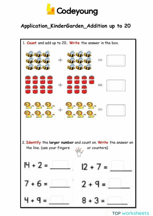 Addition for kg. Interactive worksheet | TopWorksheets