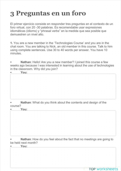 Aptis advanced writing. Interactive worksheet | TopWorksheets