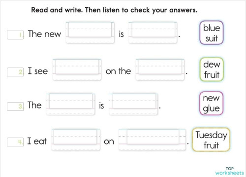 Phonics: interactive worksheets and online exercises | TopWorksheets