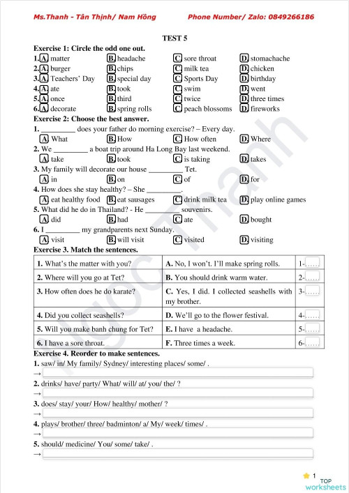 Tenses - Future Simple. Interactive worksheet | TopWorksheets