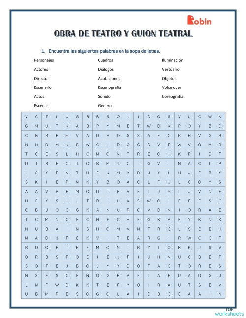 Fichas interactivas y ejercicios online en español | TopWorksheets