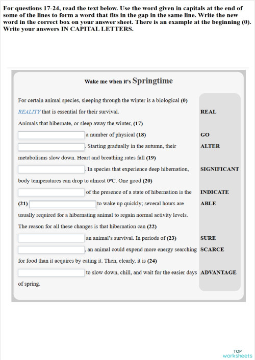 Test 4 CAE Practice Tests PAPER 1 - READING AND USE OF ENGLISH PART 3 ...