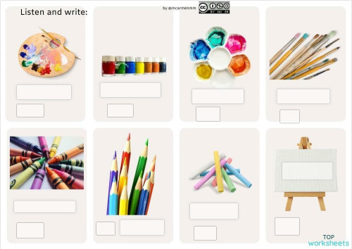 Listen and write 1. Interactive worksheet | TopWorksheets