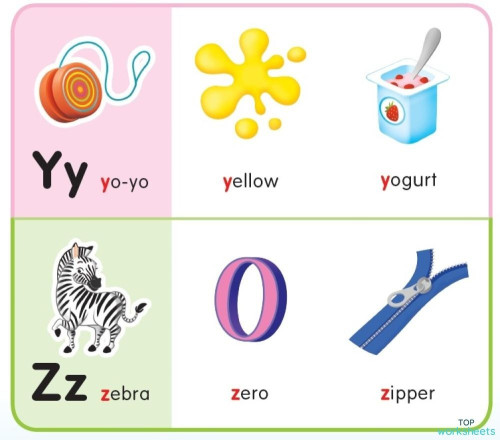 phonics yz 1. Interactive worksheet | TopWorksheets