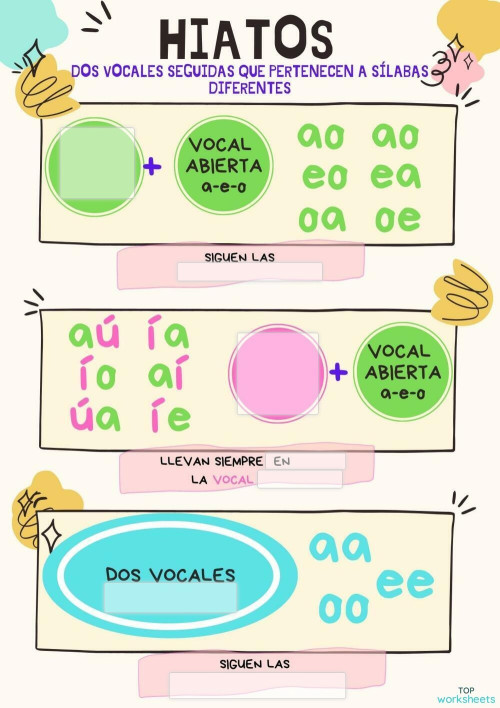 Copia de HIATO. Ficha interactiva | TopWorksheets
