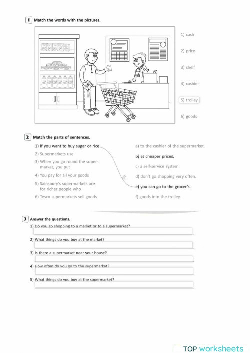 English. Interactive worksheet | TopWorksheets