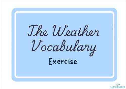 the_weather_speaking_exercise. Interactive worksheet | TopWorksheets