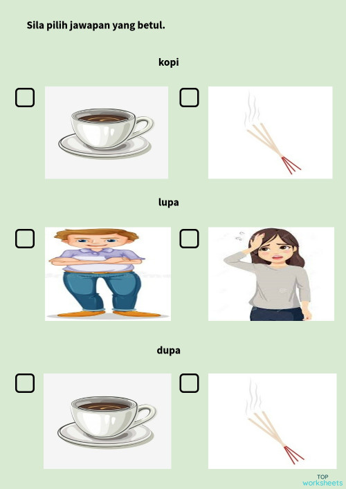 Interactive worksheets and online exercises in malay | TopWorksheets