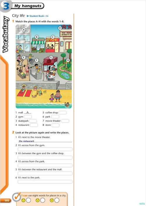 City life worksheet. Interactive worksheet | TopWorksheets