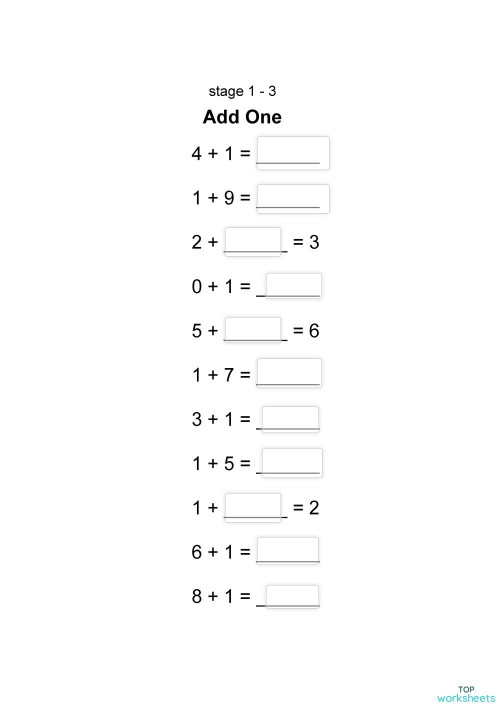 BF ST 0 to 3. Interactive worksheet | TopWorksheets