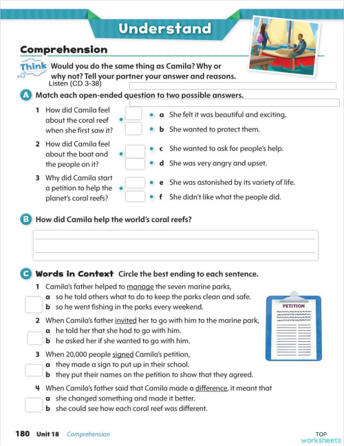 OD4 18 SB 180 Understand. Interactive worksheet | TopWorksheets