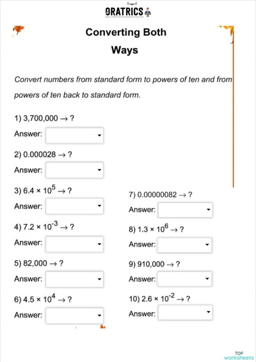 Squares and Cubes 92. Interactive worksheet | TopWorksheets