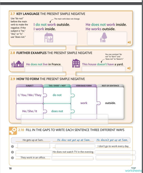 6th.grade Grammar 2.1 Pract. Act.. Interactive worksheet | TopWorksheets