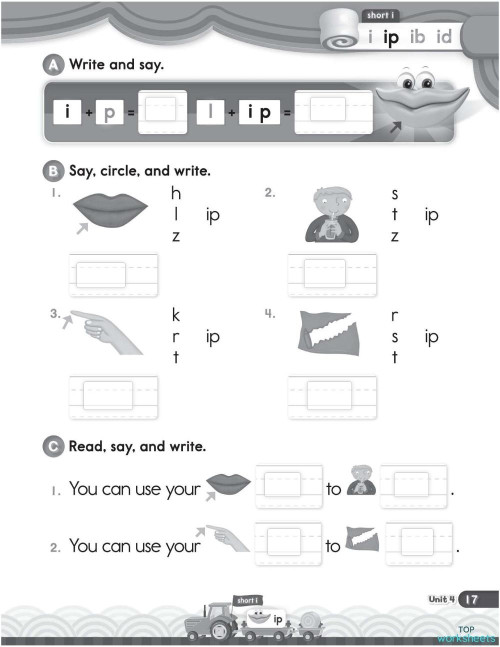 OP2 - short e short i. Interactive worksheet | TopWorksheets