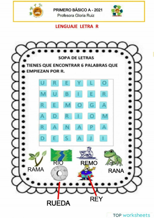 Letra r online pdf. Ficha interactiva | TopWorksheets