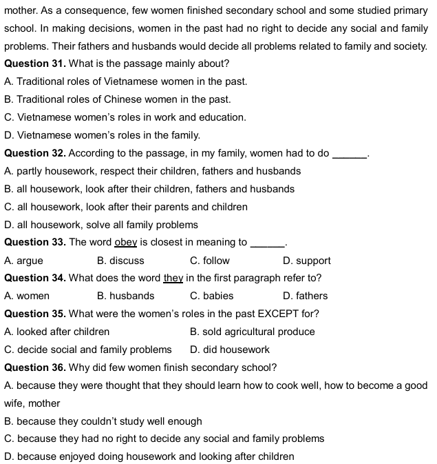 READING MULTIPLE CHOICE 25. Interactive worksheet | TopWorksheets