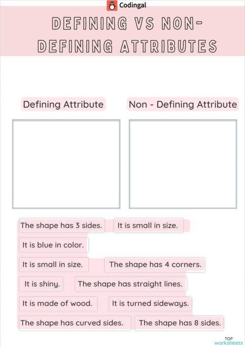 M_G01M18L58_WA01_Defining vs Non- Defining Attributes. Interactive ...