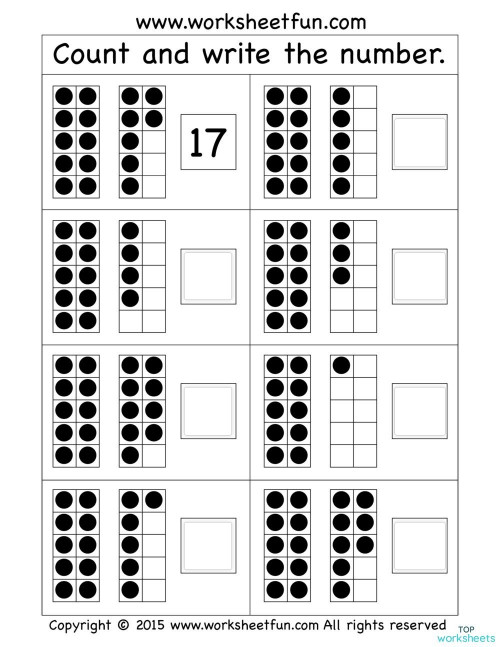 Counting on to 20 Pt. 1. Interactive worksheet | TopWorksheets
