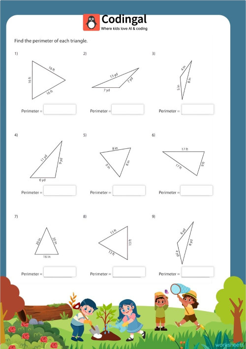 M_G03M23L51_WA02_Perimeter_of_2D_Shapes_4. Interactive worksheet ...