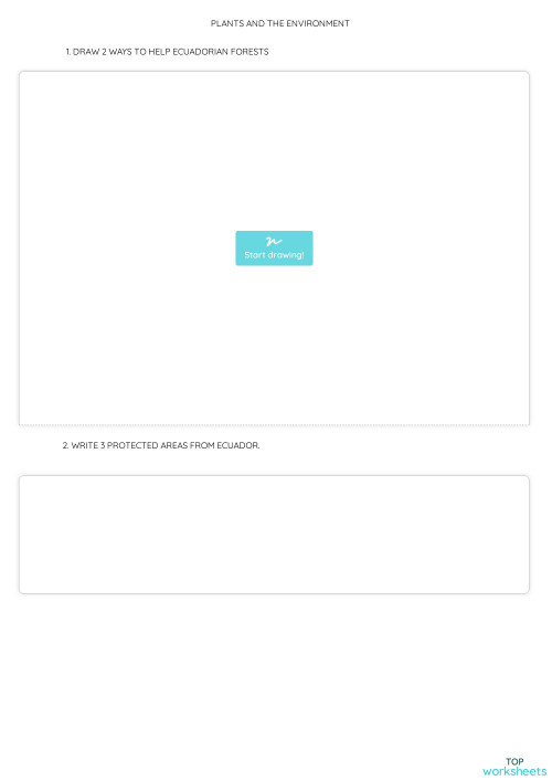 PLANTS AND THE ENVIRONMENT 4th. Ficha interactiva | TopWorksheets