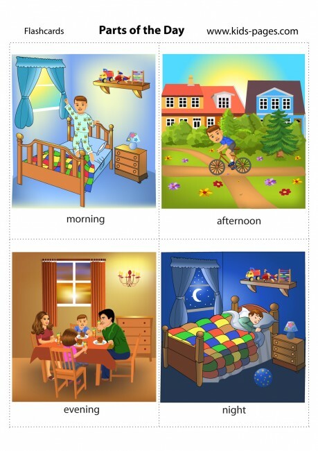 PARTS OF THE DAY AND ACTIVITIES. Ficha interactiva | TopWorksheets