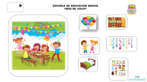 Fiesta del Día del Niño. Ficha interactiva | TopWorksheets