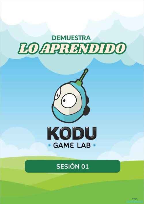 01 - Kodu Game Lab - FICHA 1 INTRODUCCIÓN. Ficha interactiva ...