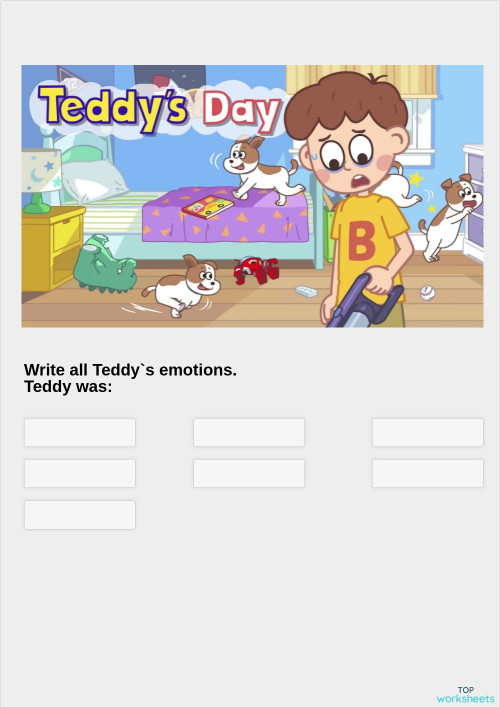 3rd grade Unit 2 emotions. Interactive worksheet | TopWorksheets