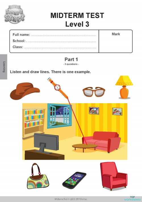 3A Midterm listening. Interactive worksheet | TopWorksheets