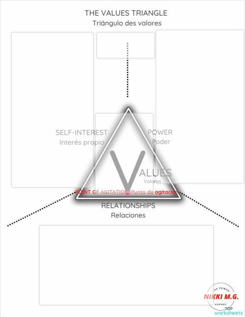 VALUES TRIANGLE Triangulo des valores (NWLC). Interactive worksheet ...
