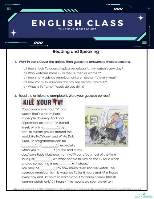 reading ED-ING. Interactive worksheet | TopWorksheets