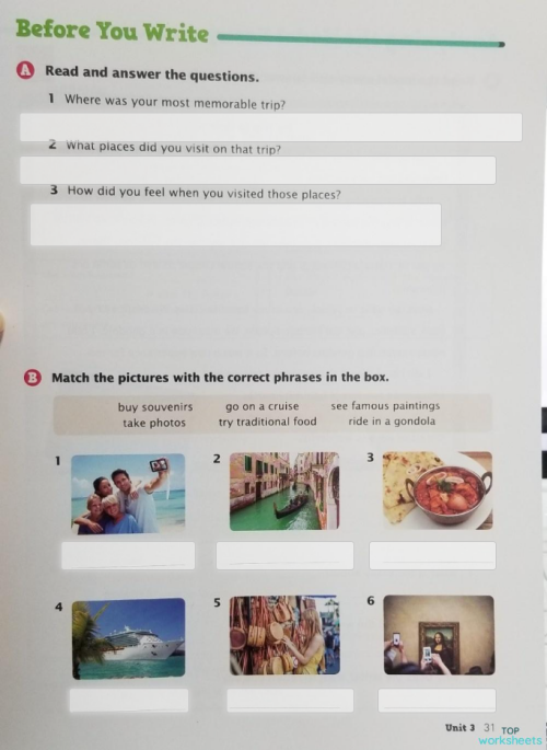 Week 4 writing class. Interactive worksheet | TopWorksheets